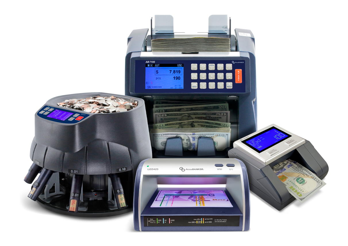 Money Counters and Counterfeit Bill Detectors | AccuBANKER