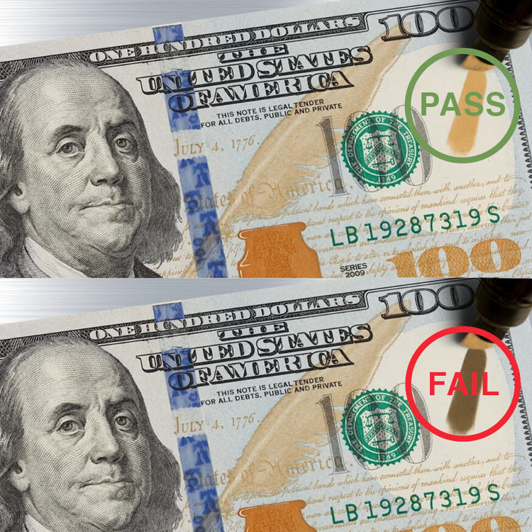 SP100 5-Pack Counterfeit Detector Pens - SILVER By AccuBANKER