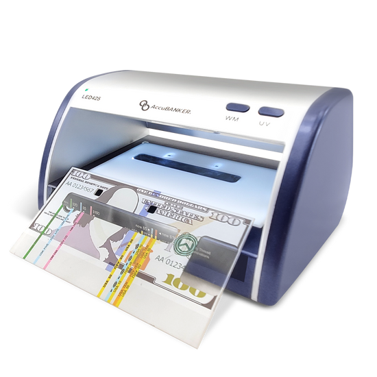 LED425 Counterfeit Bill/Document Validator with Guide – AccuBANKER
