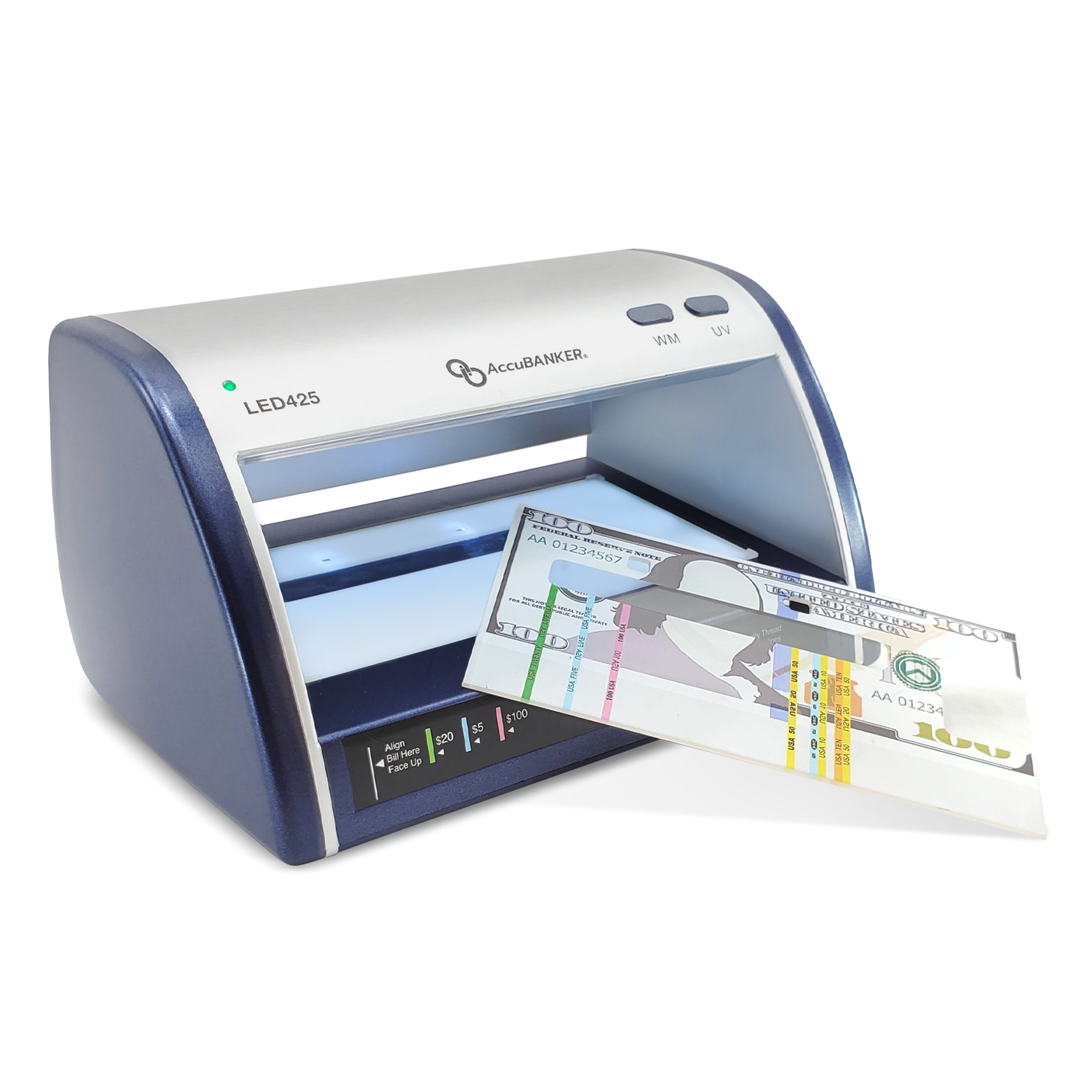 LED425 Counterfeit Bill/Document Validator with Guide – AccuBANKER