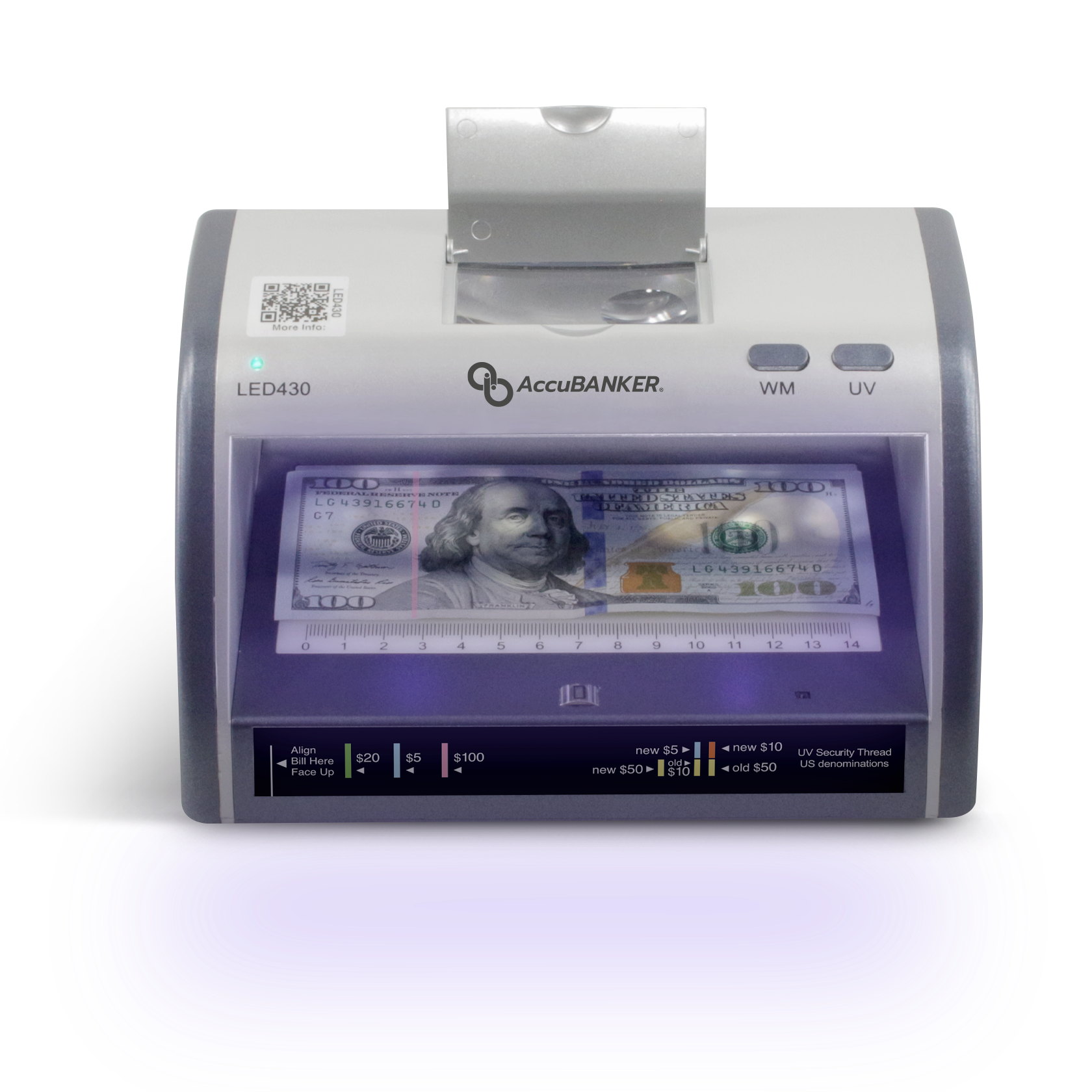 LED430 Counterfeit Bill/Document Validator - AccuBANKER